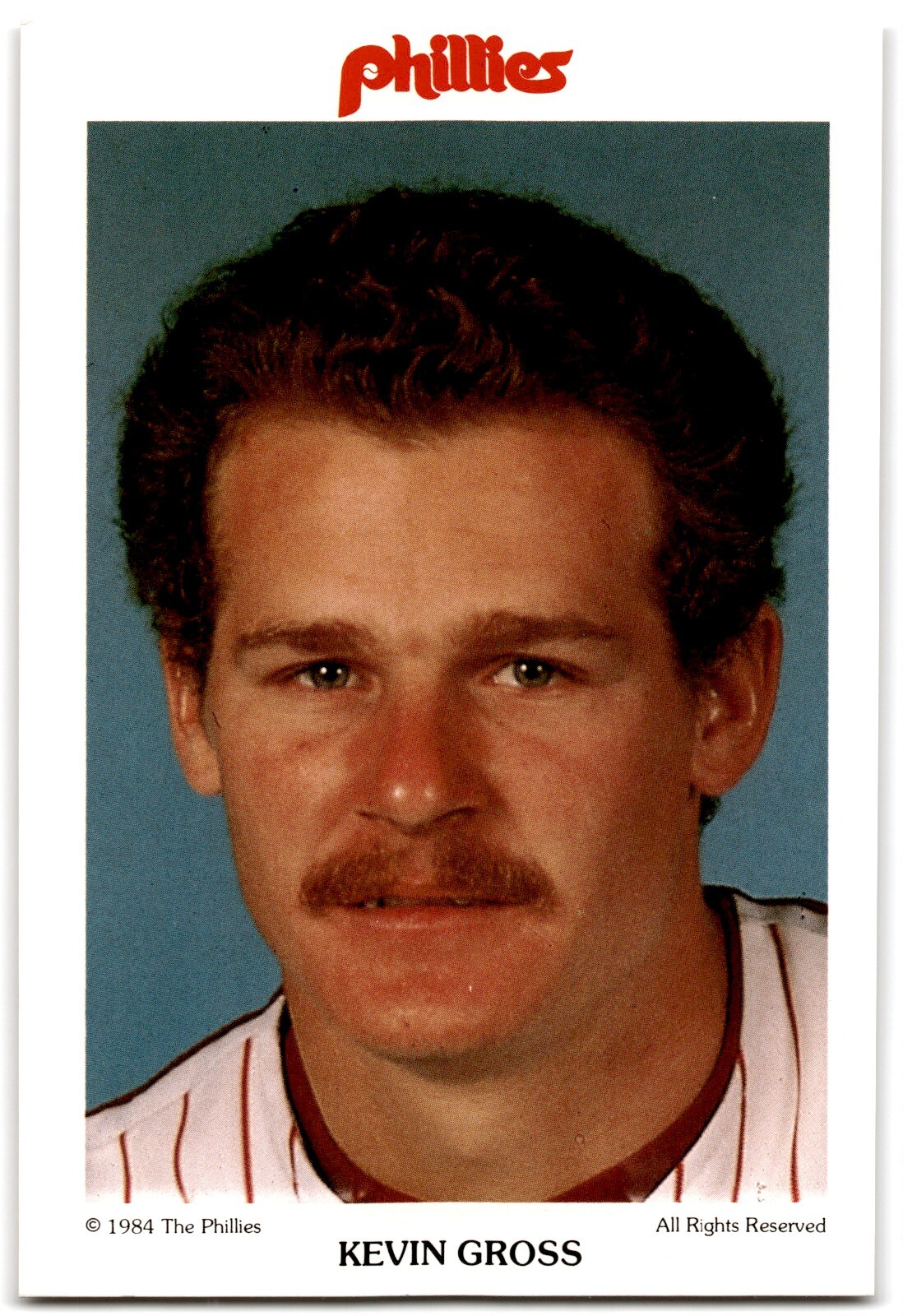 1984 Tastykake Philadelphia Phillies Team Issue Photo Card Kevin Gross ...