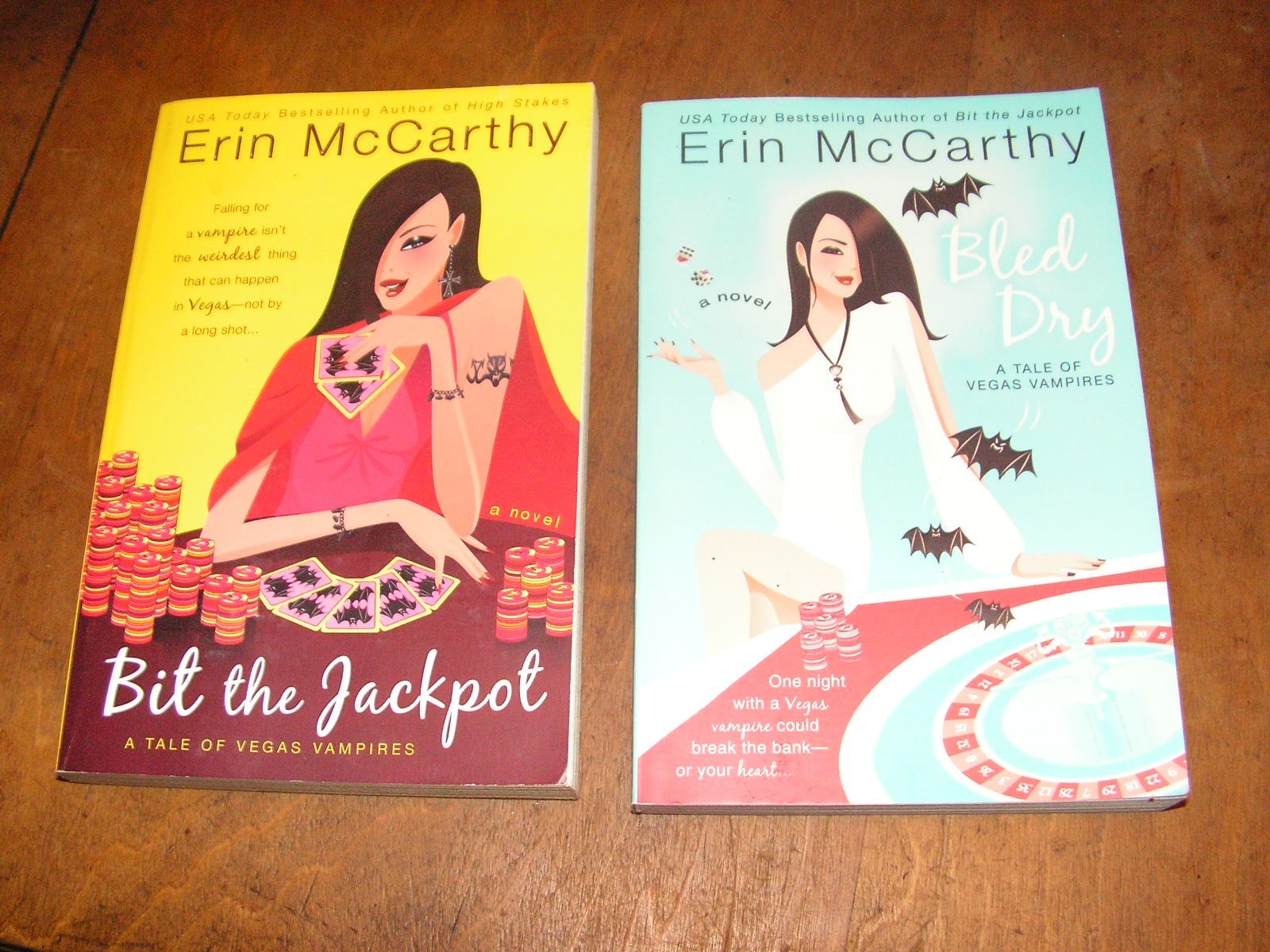LOT OF 2 by Erin McCarthy TPB Vegas Vampires series - Bled Dry & Bit ...