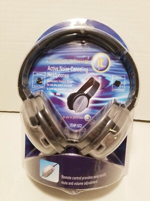 INNOVATIVE TECHNOLOGY ACTIVE NOISE CANCELING HEADPHONES REMOTE CONTROL ...