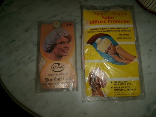 NIP~ Vintage Hairdo Coiffure Protector Satin Ring Topper & Goody ...
