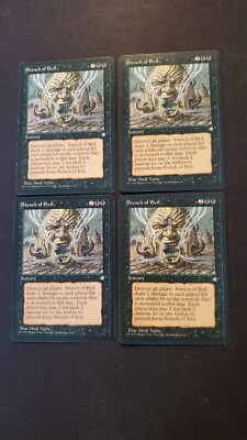 MTG Magic **STENCH OF EVIL (x4)** Ice Age, Playset, English, Lightly ...