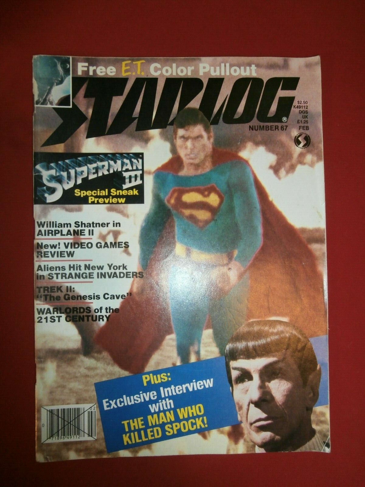 STARLOG MAGAZINE #67 (Feb 1983) SUPERMAN 3, ET, STAR TREK 2, TRON etc ...
