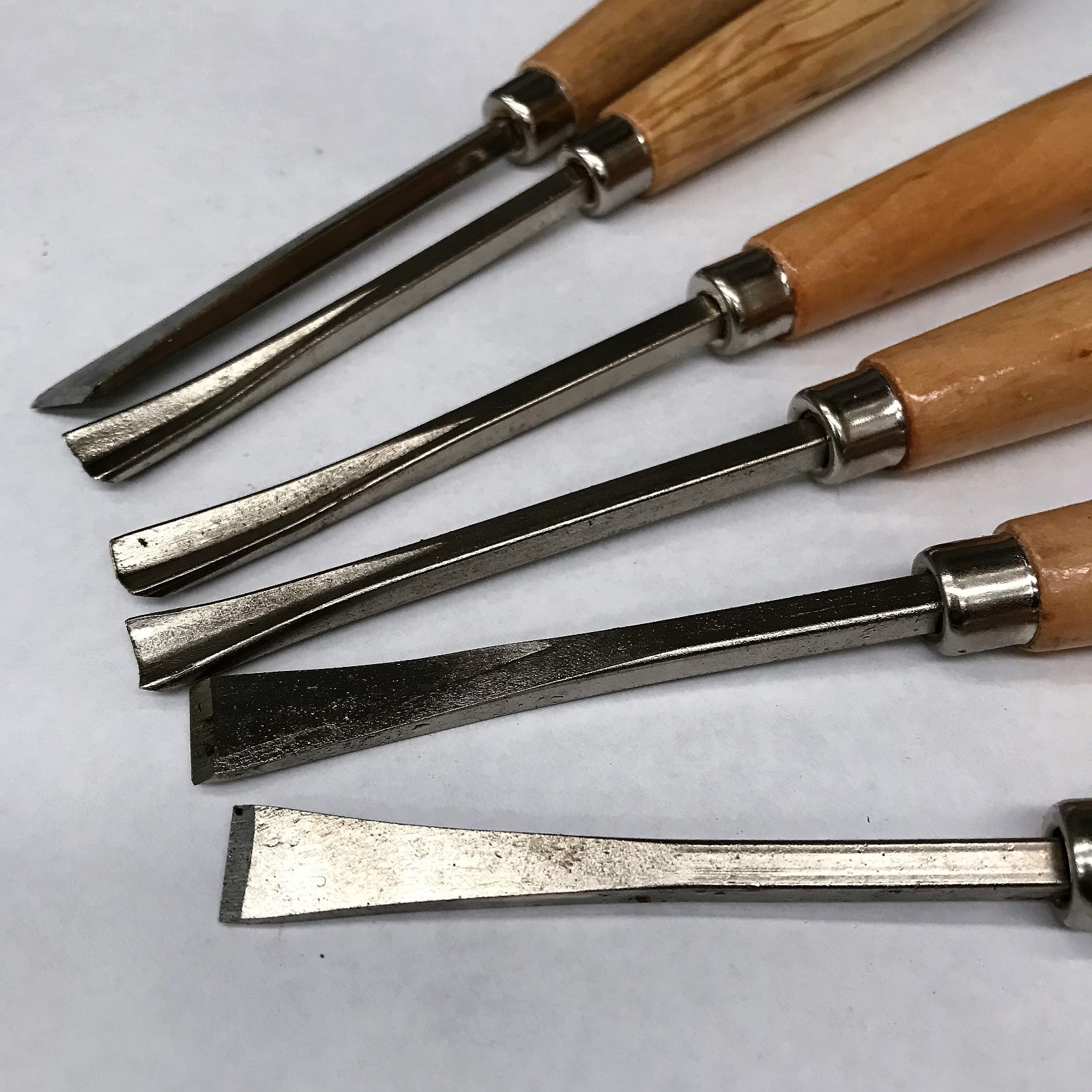 6pc Professional Wood Carving Hand Chisel Tools Woodworking Gouges Kit ...