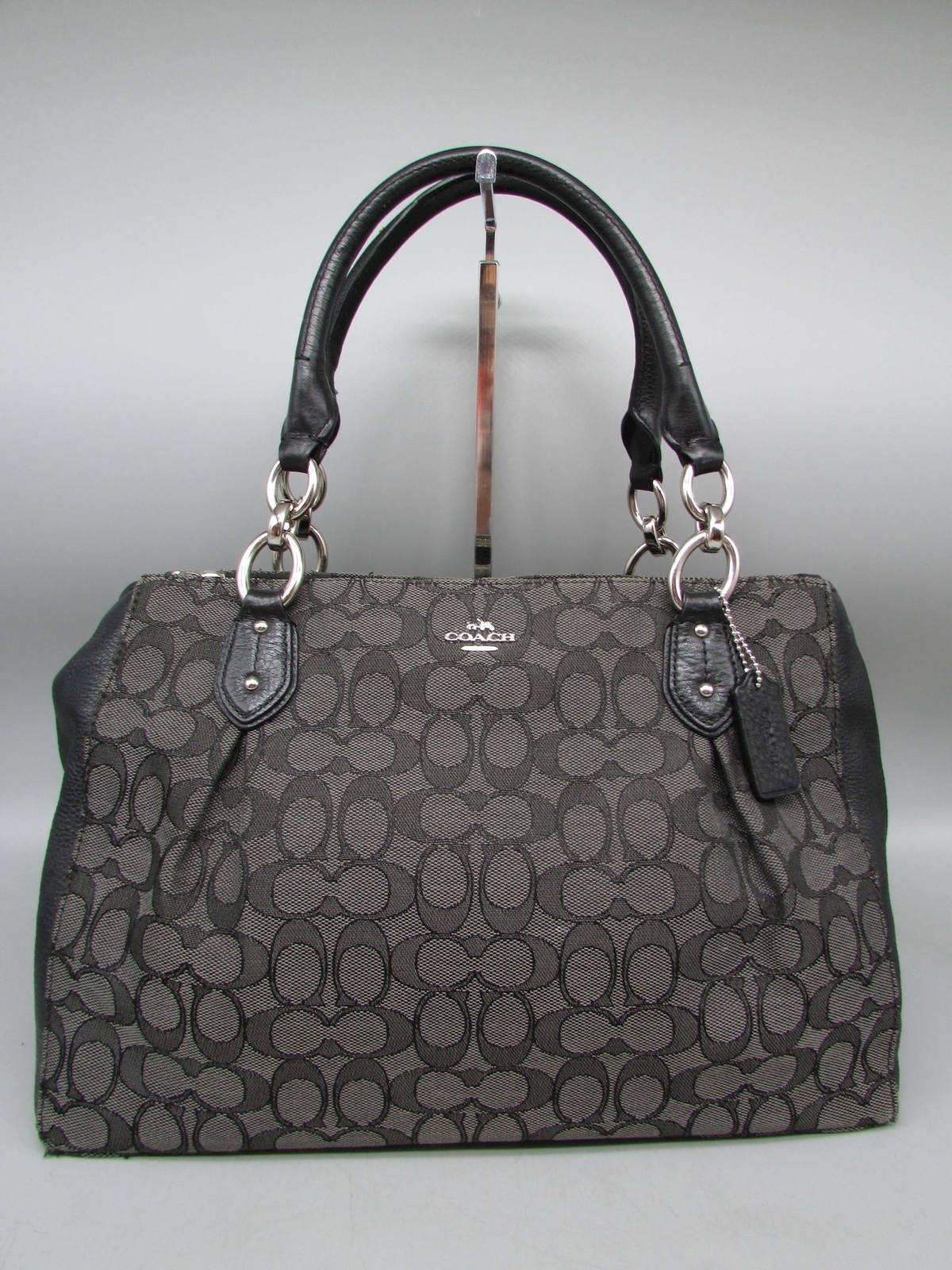 Coach Collette Charcoal Signature Outline Jacquard Ca… - Gem