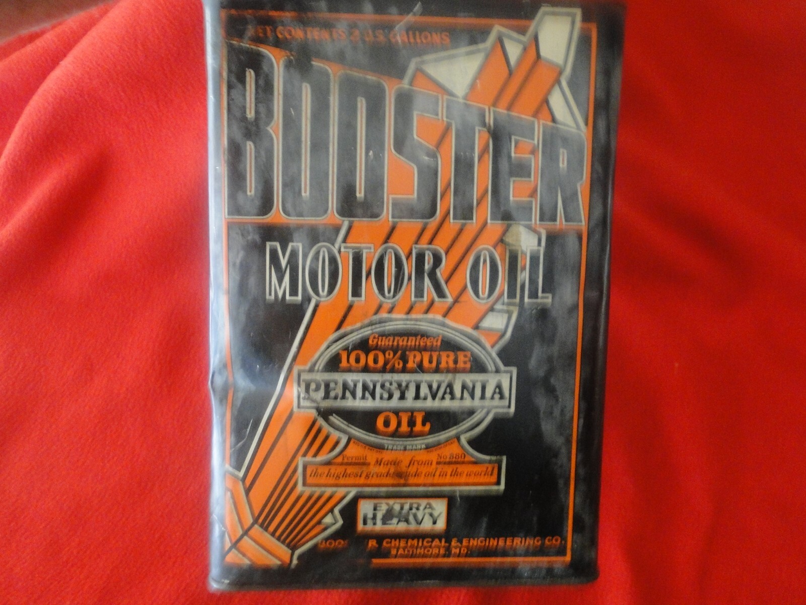 Vintage 2 Gallon Pennsylvania Oil Can Booster Motor Oil | eBay