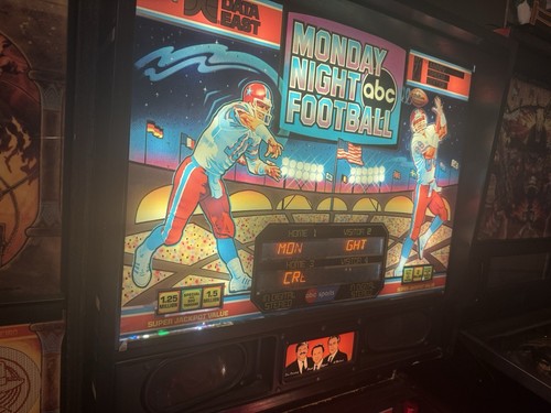 Data East Monday Night Football Pinball Machine 1989 (Rare). | eBay