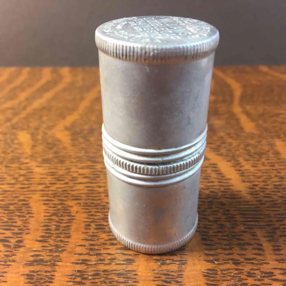 Vintage Williams Double Cap Shaving Stick Metal Container New York USA ...