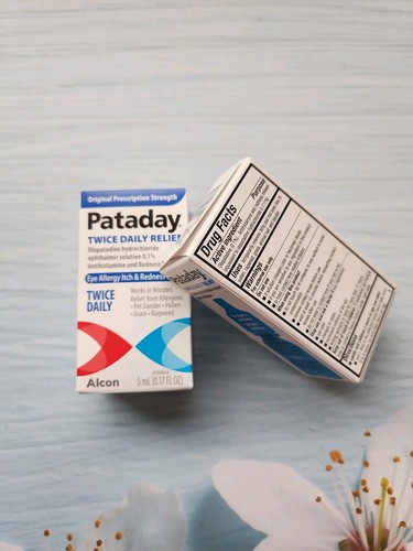 2× Pataday Twice Daily Eye Care Allergy Relief Eye Drops 5 ml Exp: 10 ...