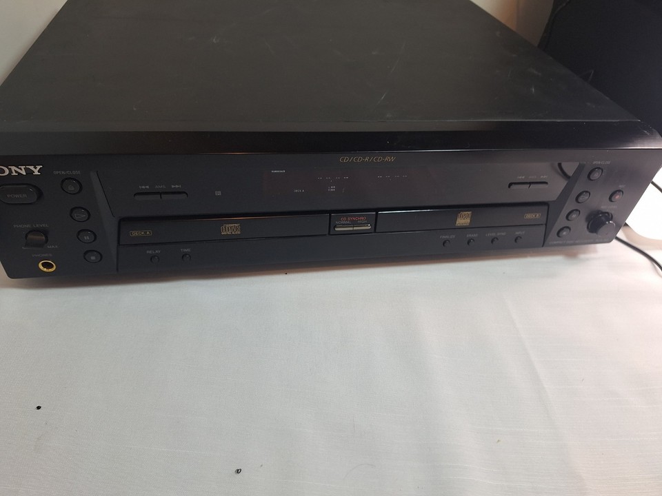 Sony RCD-W1 Dual Deck CD Recorder Player - No Remote - Tested Belts ...