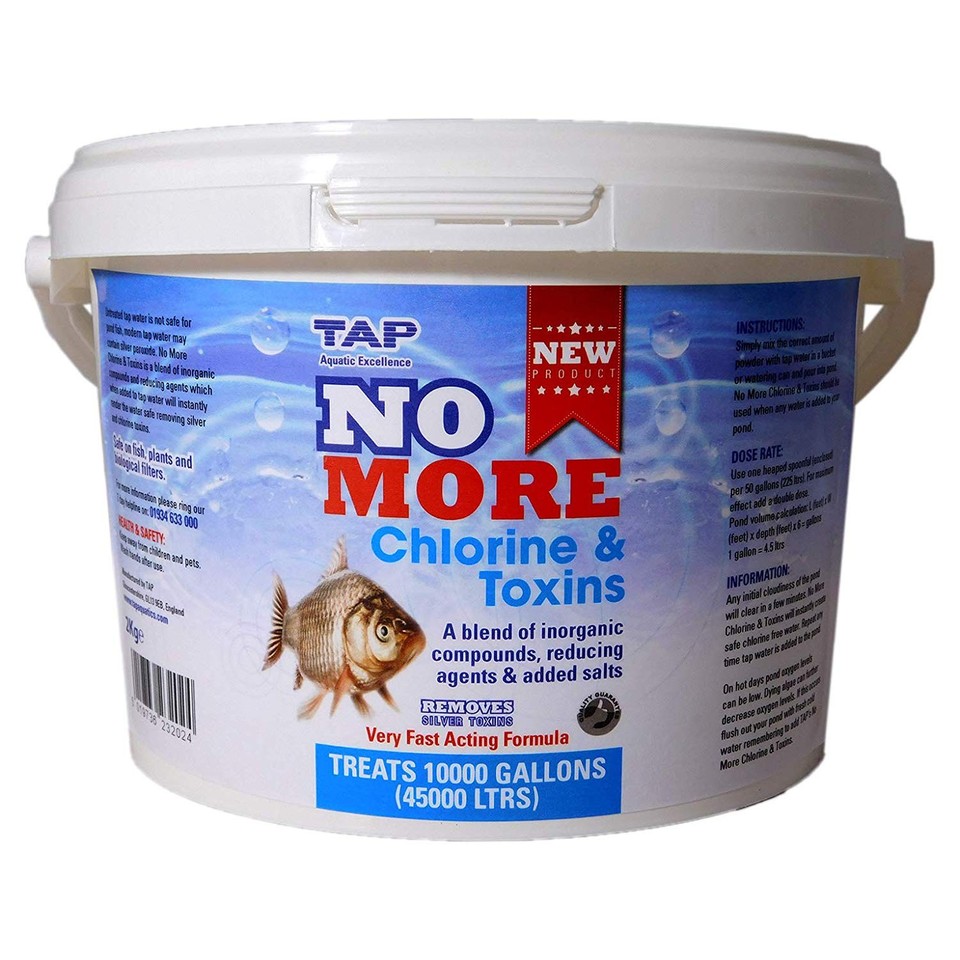 TAP No More Chlorine Pond Tap Safe Water Koi Fish Ponds Dechlorinator ...