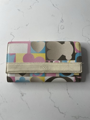 Authentic Tous Multicolor Long Leather Wallet | eBay