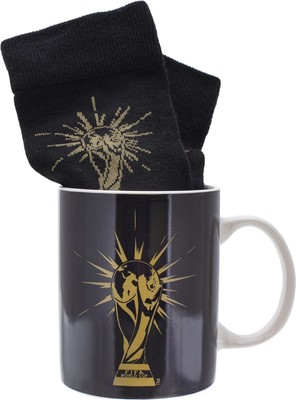 Merchandising Fifa Mug And Socks Black And Gold | eBay