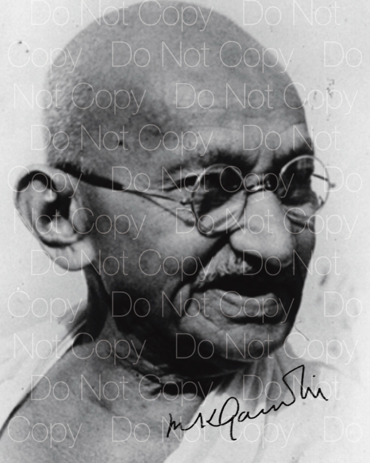 Mohandas Mahatma Ghandi signed 8X10 photo picture poster autograph RP ...