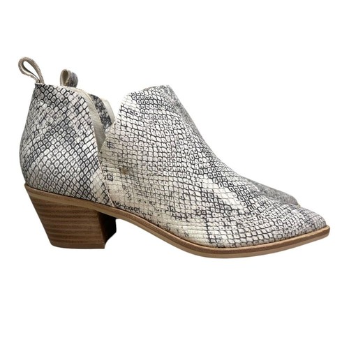 Dolce Vita Women Ankle Bootie Sonni Snake Embossed Dorsay Pointed Toe ...