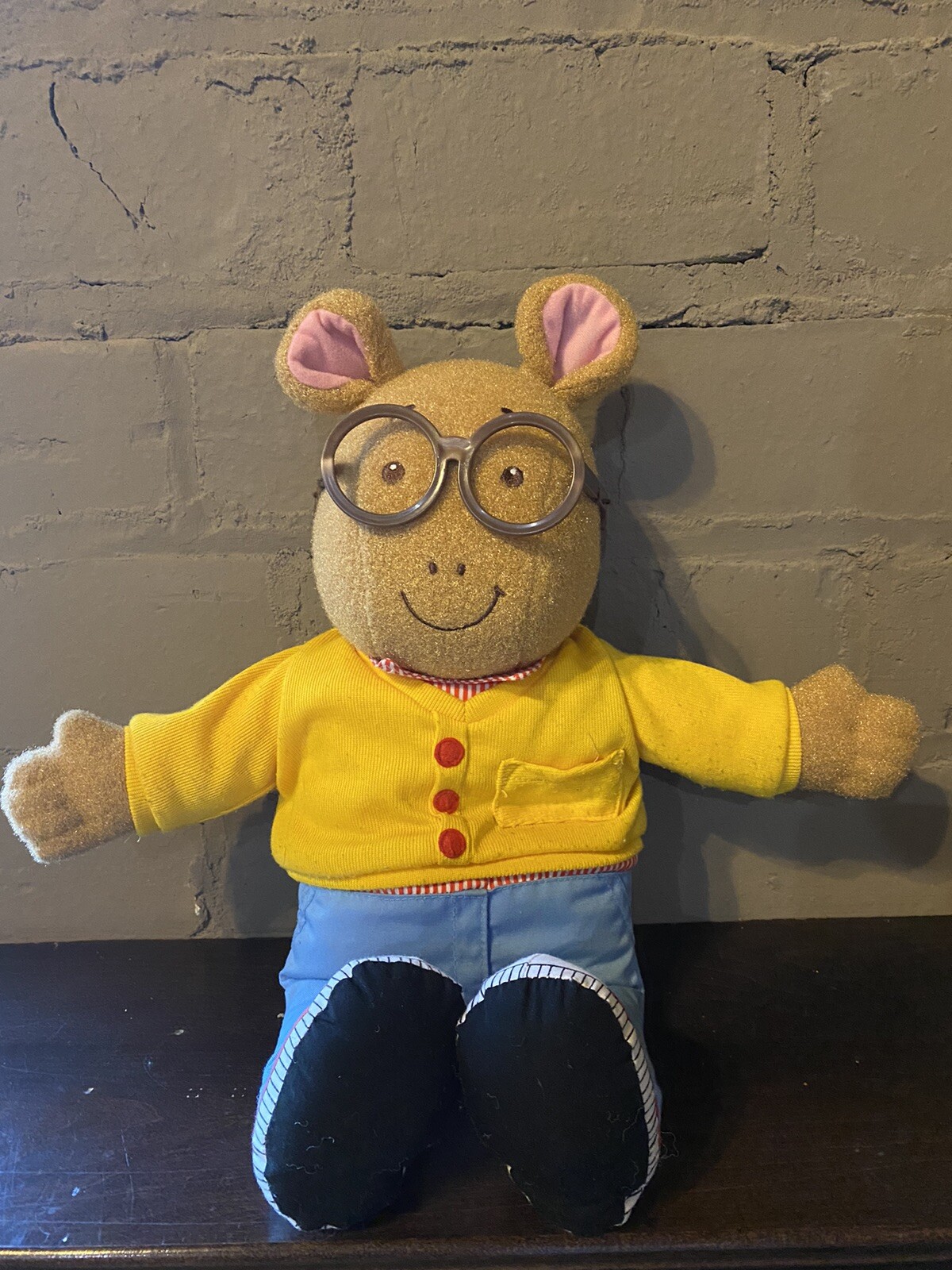 Vintage 1996 Talking ARTHUR Aardvark 18" Plush Toy Playskool Hasbro PBS ...