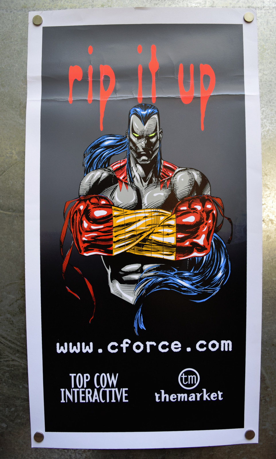 Ripclaw Cyberforce Poster Screen Print cforce Top Cow 16 x 30.5 | eBay