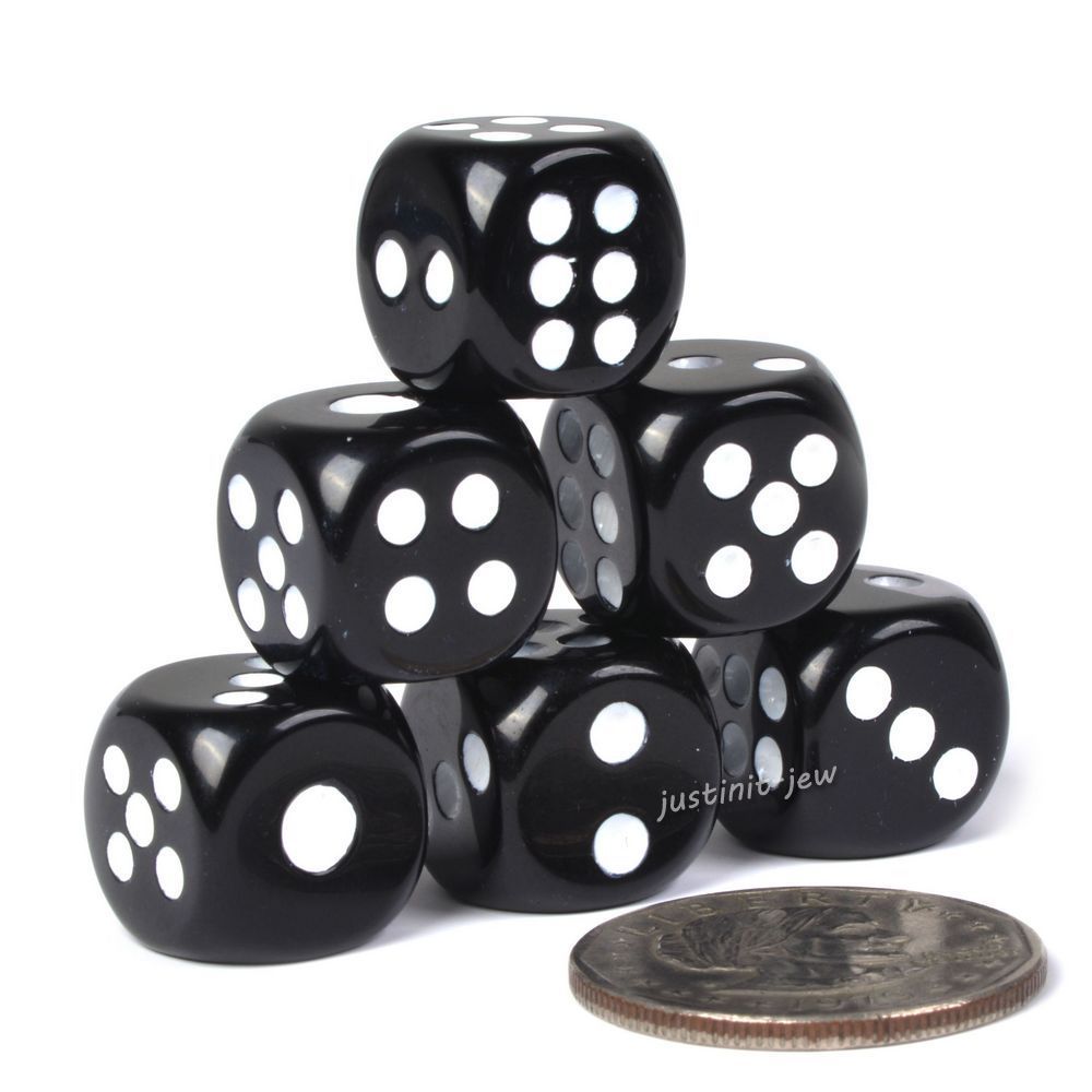 15mm Carved Gemstone Six Sided Dice for Games Accessories | eBay