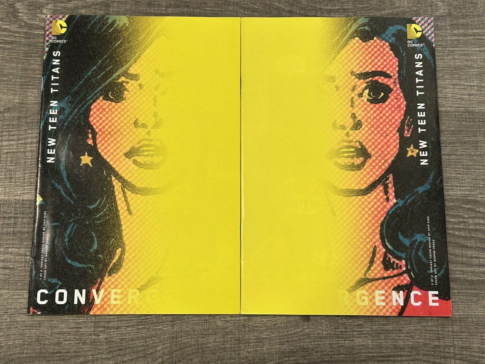 Convergence: New Teen Titans 1-2 Connecting Covers Chip Kidd (DC Comics ...