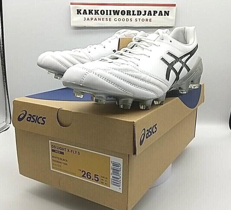 ASICS Soccer Cleats Shoes DS LIGHT X-FLY 5 1101A047 100 White / Black ...