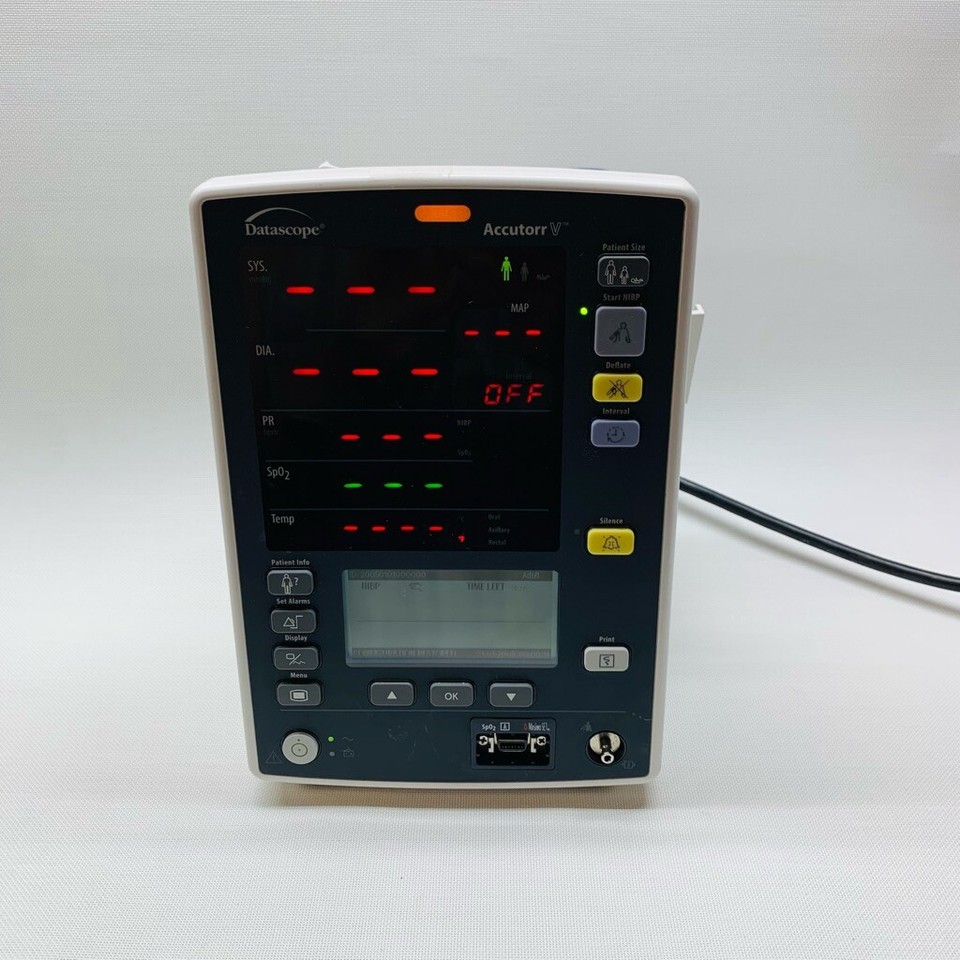 Mindray Medical Datascope Accutorr V Vital Signs Monitor Blood pressure ...