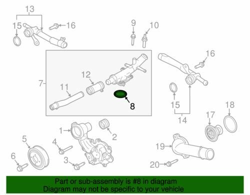 Genuine Ford Water Manifold Gasket FT4Z-8C387-A | eBay