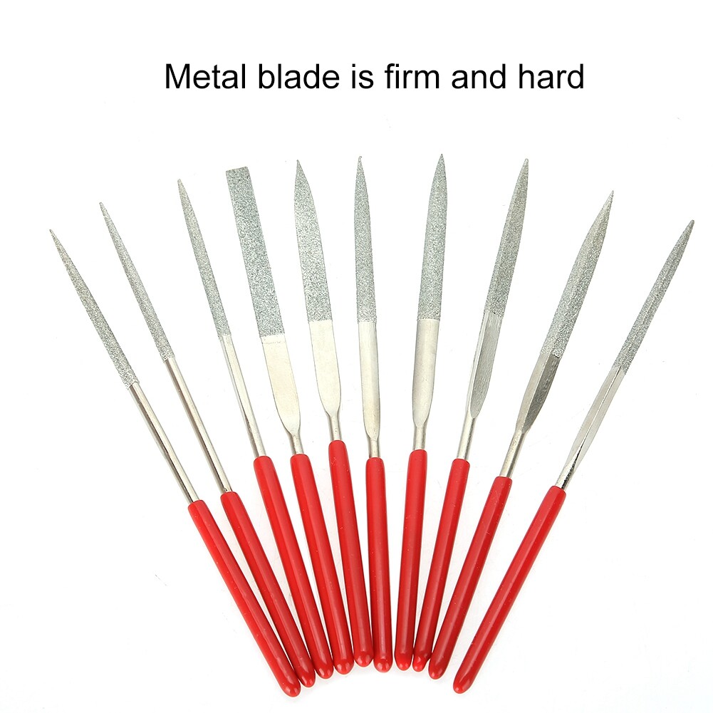 10x Mini Files Set Metal Filing Rasp Needle File Woodworking Jewelry ...