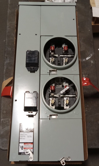 SIEMENS WMM21125RJ 1200/125 AMP 2-GANG METER MOD RINGLESS 240 VAC 1Ø 3W ...