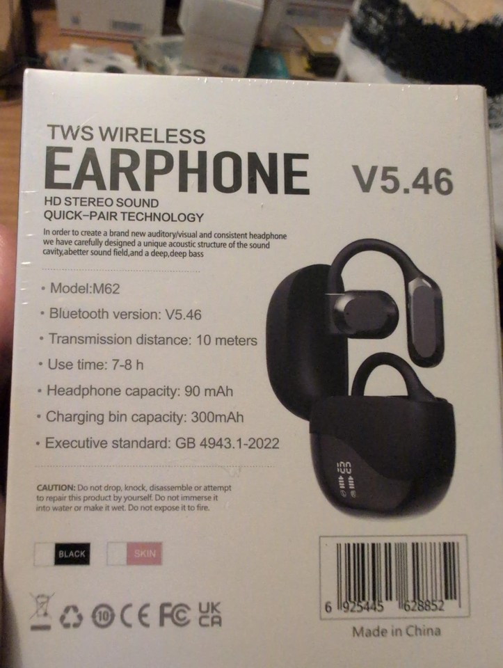 TWS Wireless Earphone V5.46 Model M62 | eBay