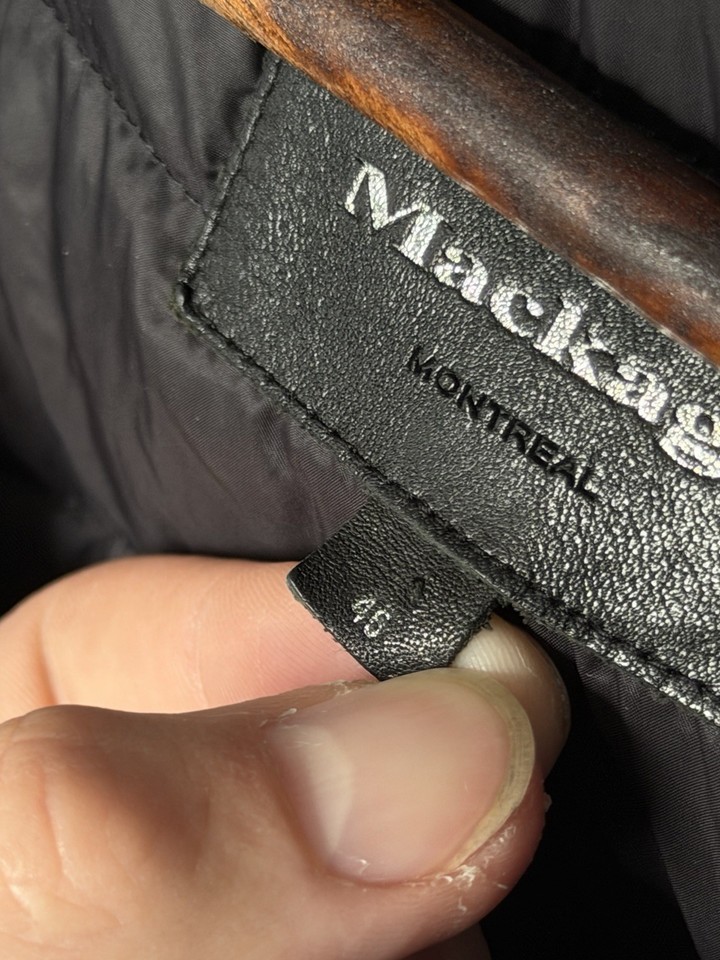 MACKAGE Men's Thorin Winter Down Coat w hood, Black Size 40 Fitted ...
