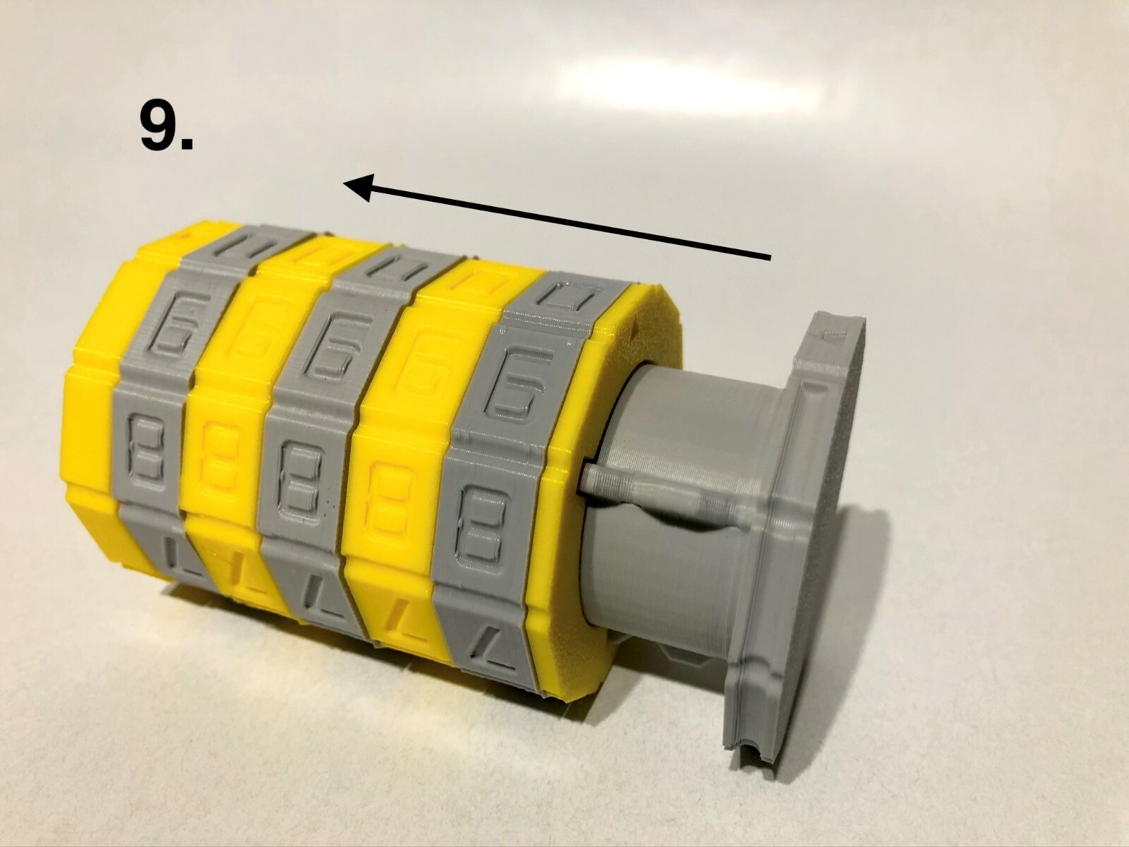 Cryptex 5 number Combination Safe / Lock - Da Vinci Code Safe TriDprint ...