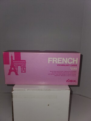 Vintage Vis-Ed French Vocabulary Flash Cards Home School Learning | eBay