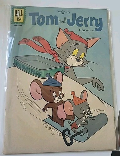 Tom And Jerry Comic Book Dell 1962 #209 Santa Droopy Spike Bear Schwinn ...