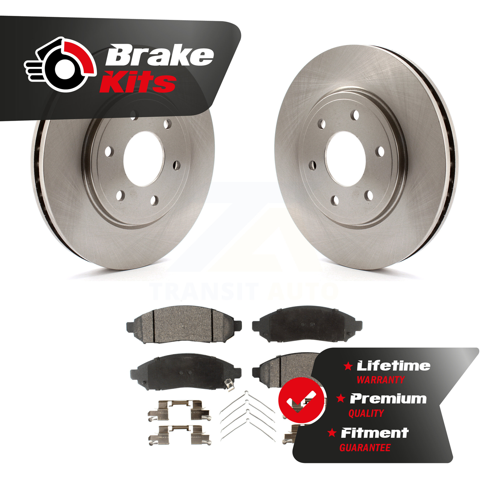 Front Disc Brake Rotors And Ceramic Pads Kit For 2005-2019 Nissan ...