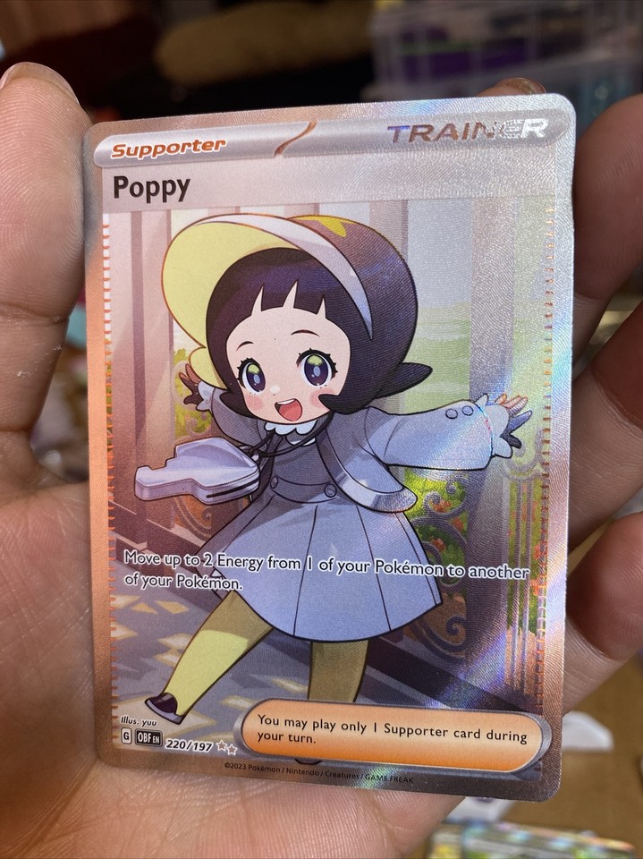 Pokémon TCG Poppy Obsidian Flames 220/197 Holo Ultra Rare | eBay