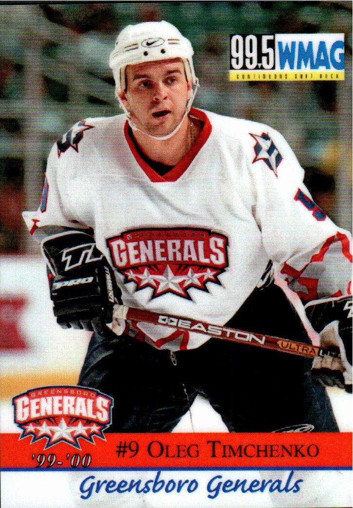 Oleg Timchenko 1999-00 Greensboro Generals | eBay