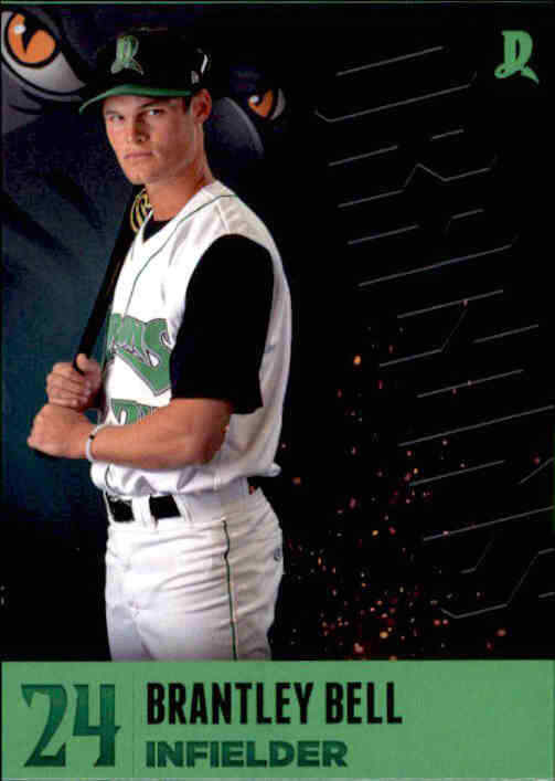 2016 Dayton Dragons Team Issue #3 Brantley Bell Phoenix Arizona AZ ...