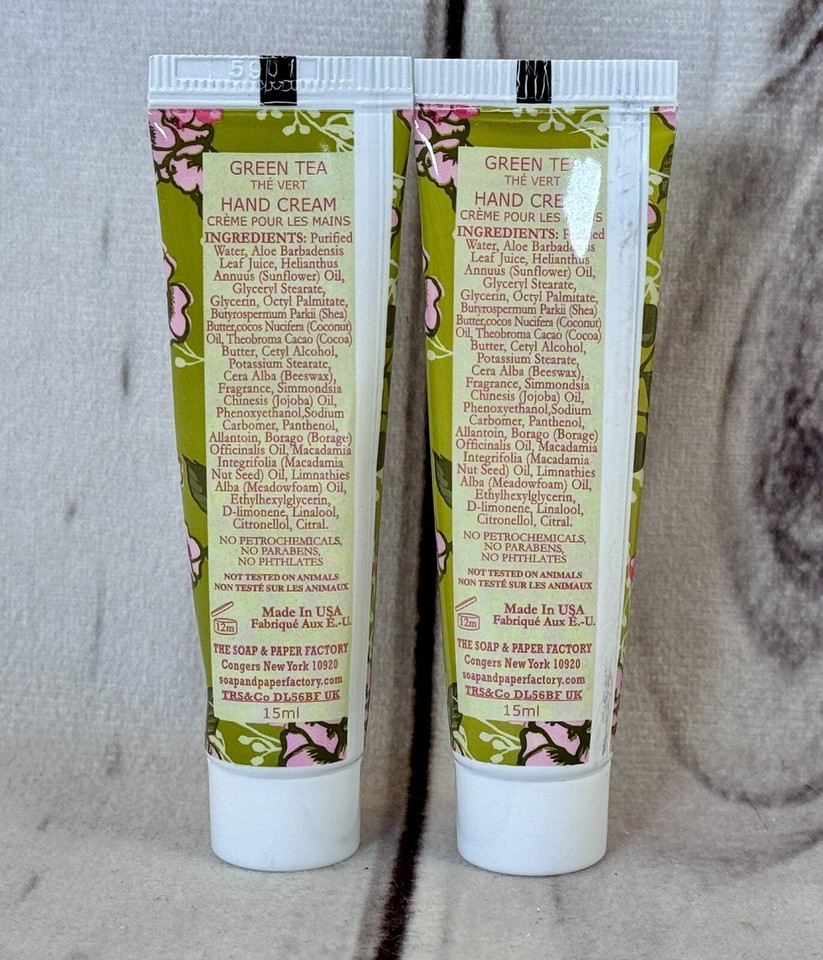New & Sealed SOAP & PAPER FACTORY Green Tea Shea Butter Hand Cream 0.51 ...