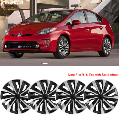 For Toyota Prius 2003-2024 15" 4 Hubcaps Wheel Cover Hub Caps Fits R15 ...