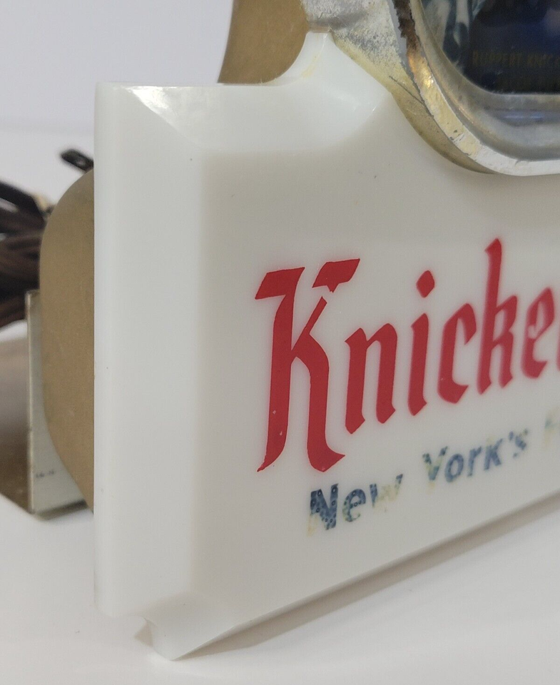 VTG Knickerbocker Beer Lighted Sign Ruppert NYC Stock #2123 WORKS 9 3/4 ...