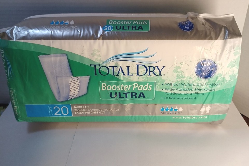 TotalDry™ Ultra Incontinence Booster Pad One Size Fits Most, 20/BG free ...