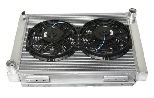 Fits 60-63 Ford Galaxie 260-427 V8 Aluminum Racing 3 Row Radiator + 10 ...