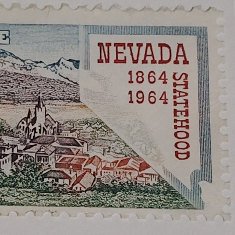 1964 Scott #1248 5¢ Nevada Statehood Centennial / Comstock Lode ...