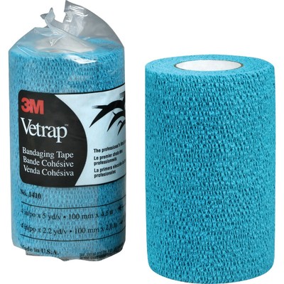 3M Vetrap 4 In. x 5 Yd. Bandaging Wrap, Blue 1410B-18 3M 1410B-18 ...