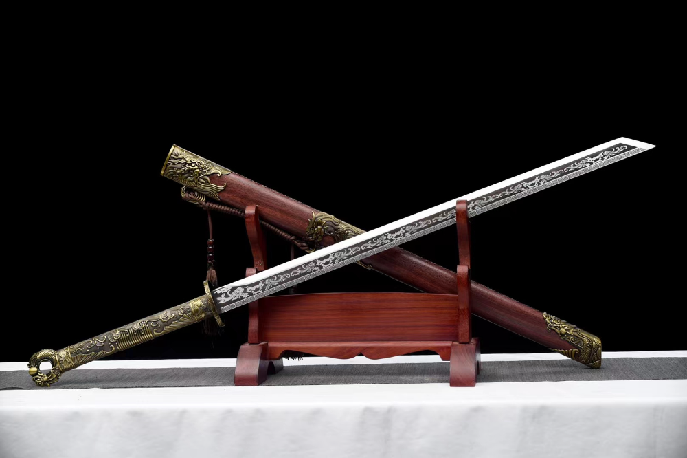 Battle Ready Chinese KUNGFU Sword Sharp Tang Dao 1095Carbon Steel Saber ...