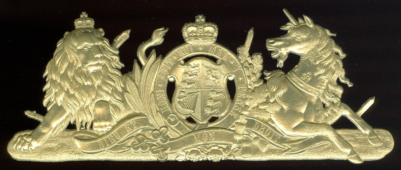 Scrap German Dresden Gold Foil Paper Queen Victoria Royal Crest ...