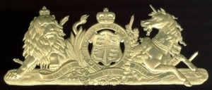 Scrap German Dresden Gold Foil Paper Queen Victoria Royal Crest ...