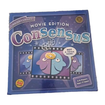 Consensus Movie Edition Party Board Game 2008 Mindlogic Age 17+ New ...