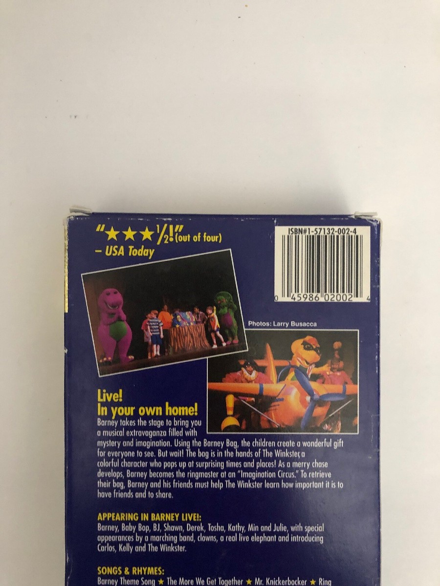 Barney Live Vhs