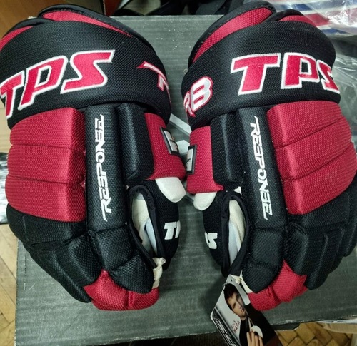 New TPS pro stock hockey gloves Red/Black 13" | eBay