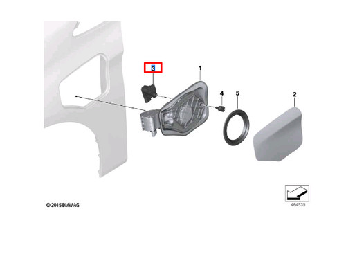 NEW BMW 2 ACTIVE TOURER F45 CHARGING FLAP LOCKING MECHANISM 51177377654 ...